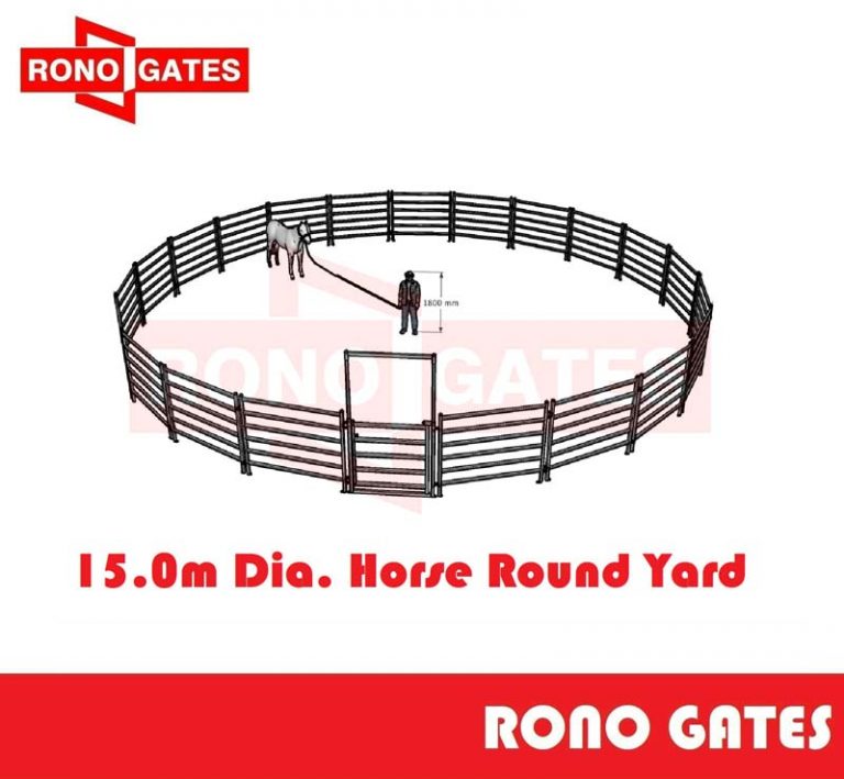 15M DIAMETER HORSE ROUND YARD – Rono Gates
