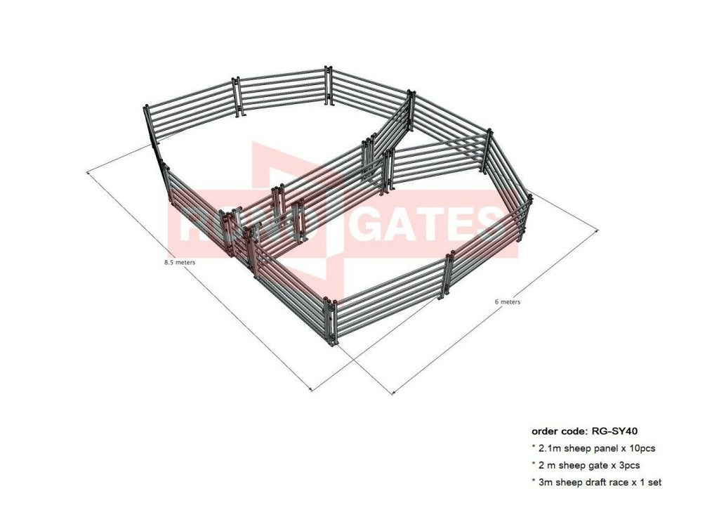 40 HEAD SHEEP YARD DESIGN – Rono Gates